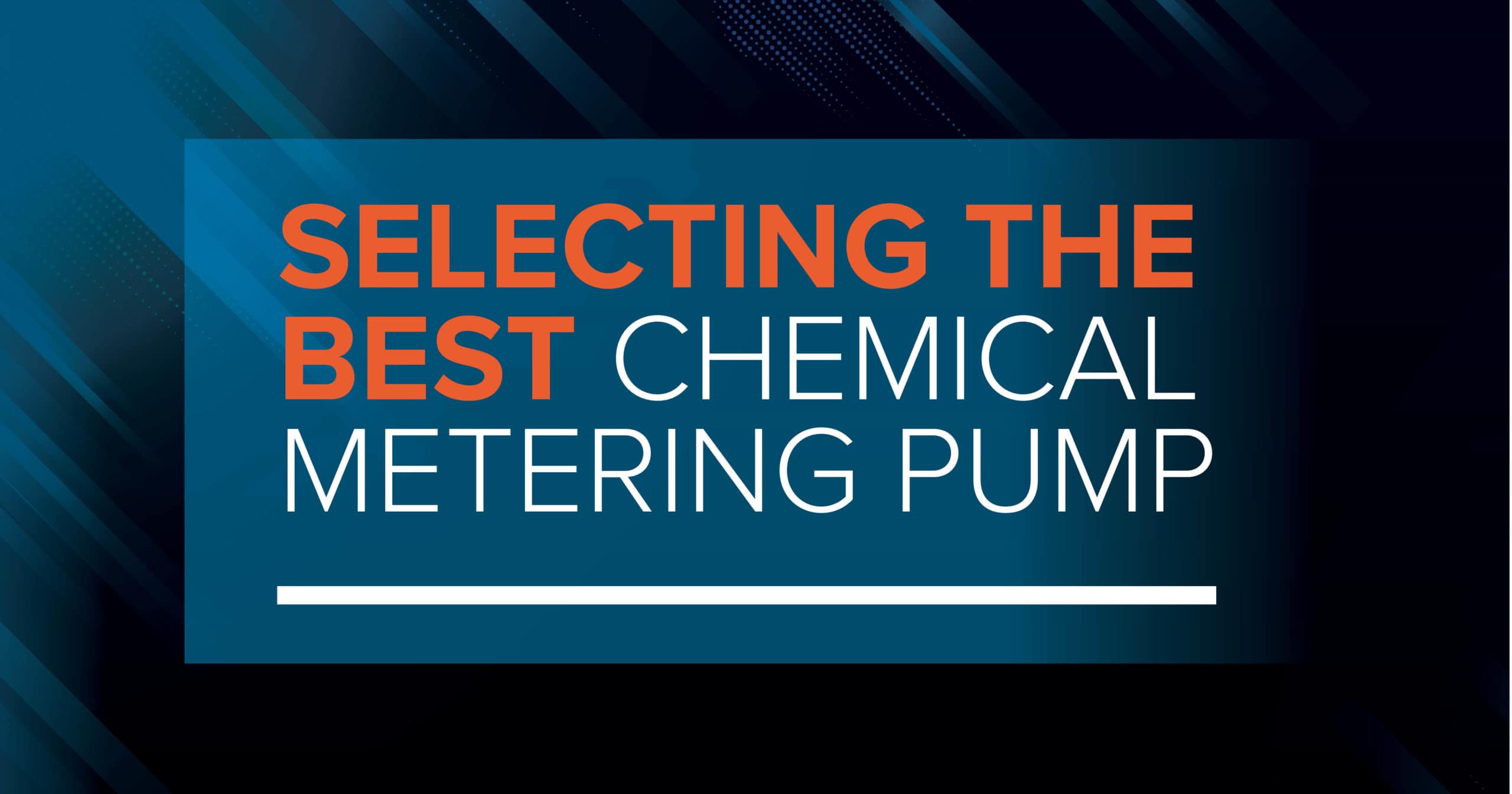 Selecting the Best Chemical Metering Pump - DXP Pacific